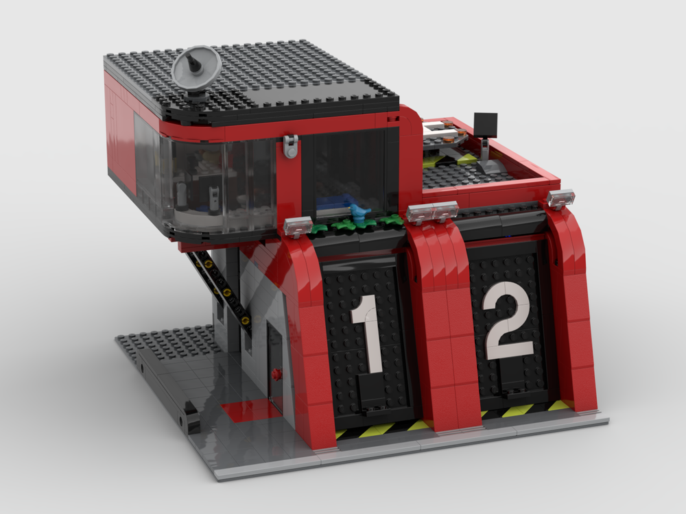 LEGO MOC Fire Station Modular by KTBrickworks | Rebrickable - Build ...