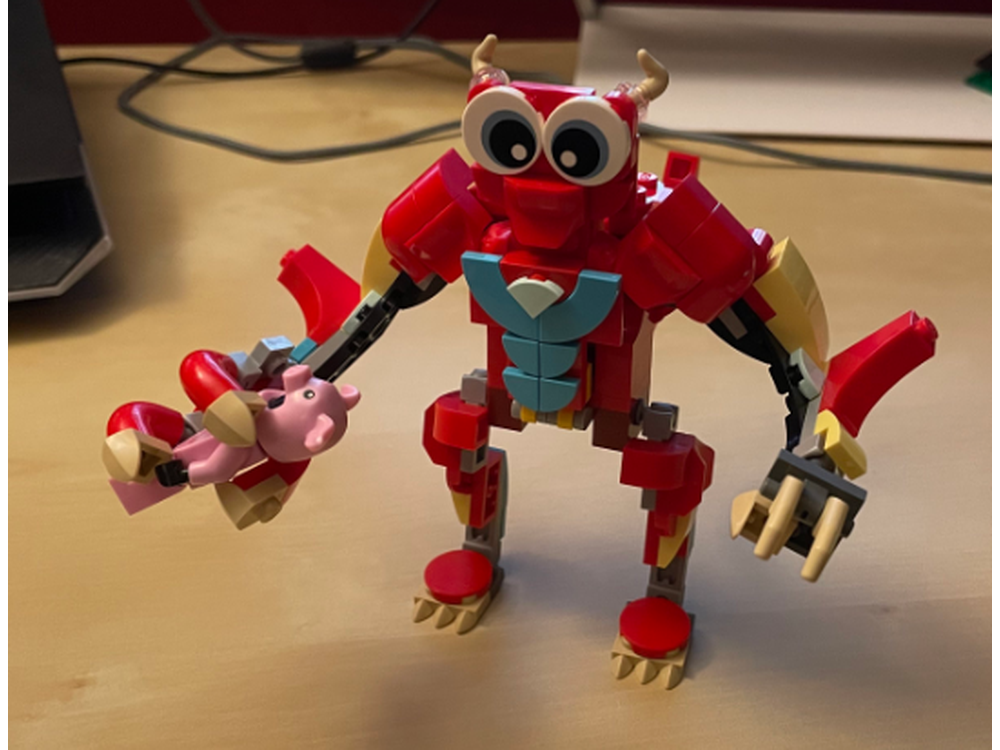 Lego Moc Red Dragon Mech Suit By Ericnunya Rebrickable Build With Lego