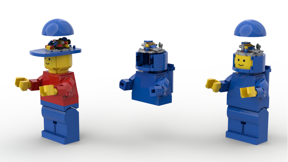 Lego Moc Up Scaled Classic Space Minifigure 40649 Mod By Lnschmtt