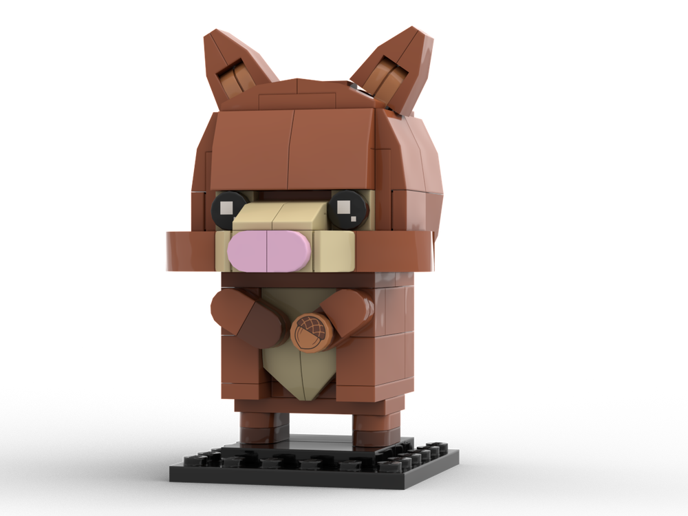 LEGO MOC Squirrel Brickheadz by MakeorBrick | Rebrickable - Build with LEGO