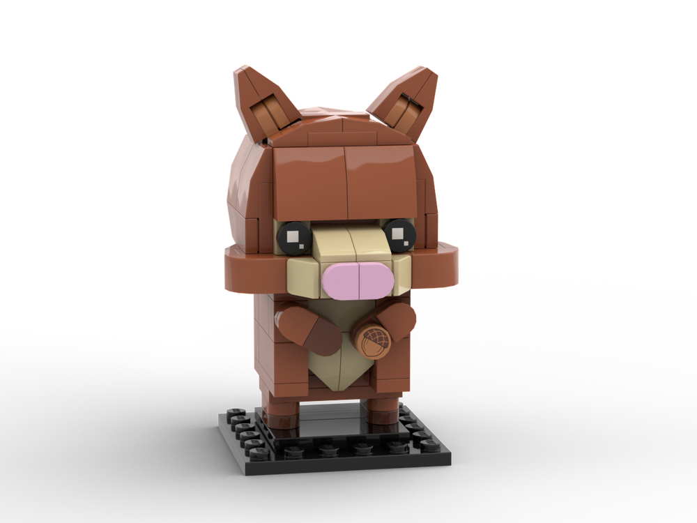 LEGO MOC Squirrel Brickheadz by MakeorBrick | Rebrickable - Build with LEGO