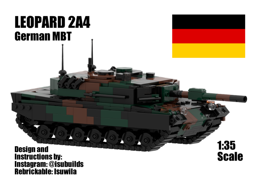 LEGO MOC Leopard 2A4 by Isubuilds | Rebrickable - Build with LEGO