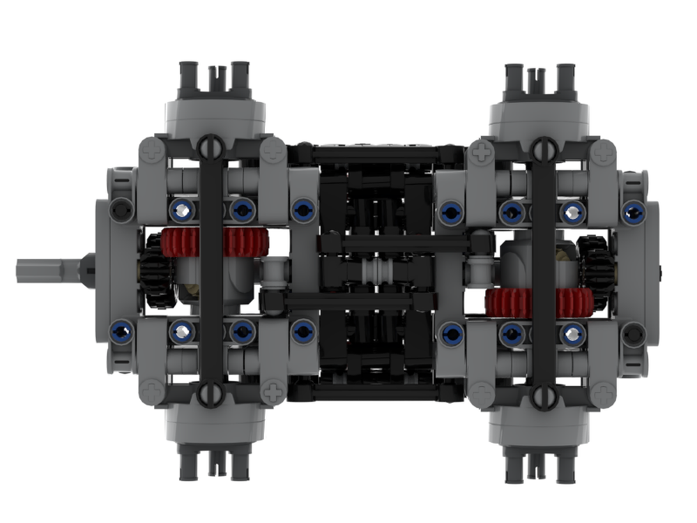 Lego Moc 4x4 Tandem Rear Axle By Louislegomocs Rebrickable Build