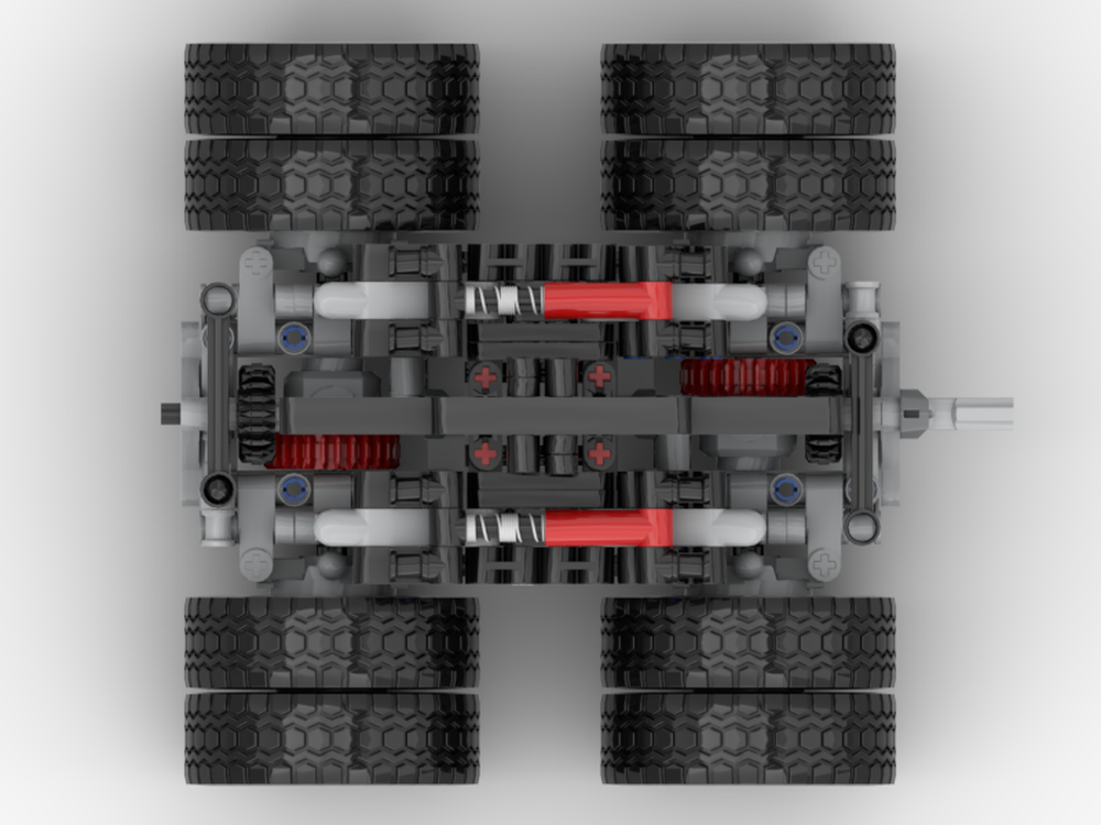 Lego Moc 4x4 Tandem Rear Axle By Louislegomocs Rebrickable Build