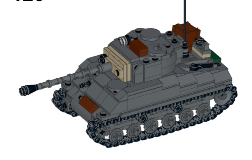 LEGO MOC lego ww2 sherman M4A3E8 easy eight 1/45 scale by Romainww2 ...
