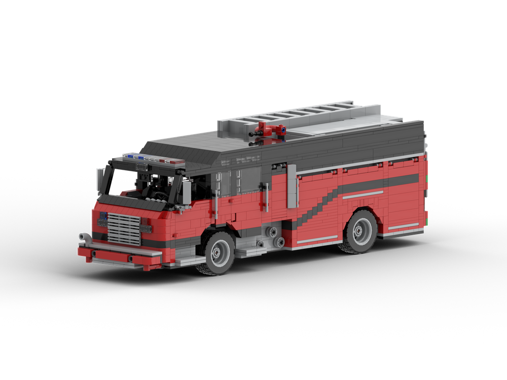LEGO MOC Fire Engine by Fire_Bricks | Rebrickable - Build with LEGO