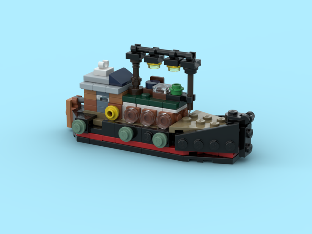 LEGO MOC Mini canal houseboat (jonaskramm) by The LEGO Brick ...