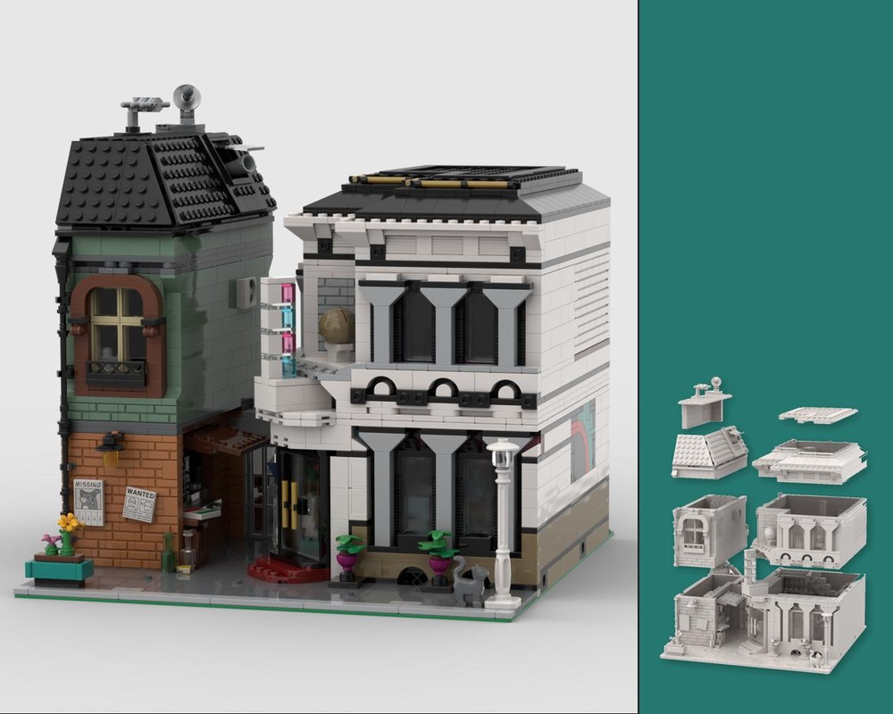 LEGO MOC Modular City-Comedy-Club by xantos | Rebrickable - Build with LEGO