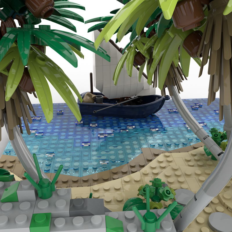 LEGO MOC Caribbean | Tropical Beach by axsbricks | Rebrickable - Build ...