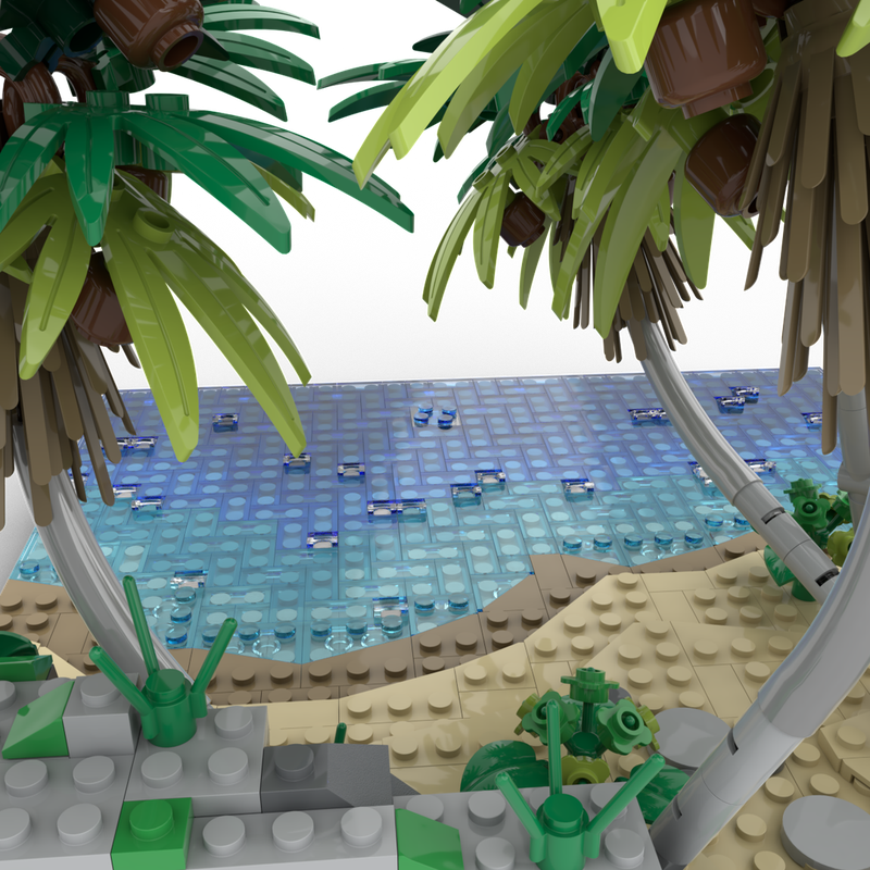 LEGO MOC Caribbean | Tropical Beach by axsbricks | Rebrickable - Build ...