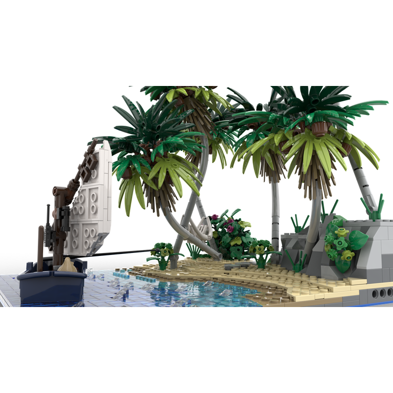 LEGO MOC Caribbean | Tropical Beach by axsbricks | Rebrickable - Build ...