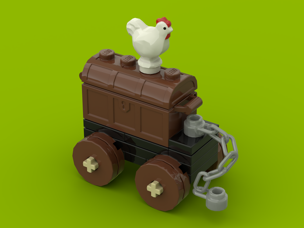 LEGO MOC Chest Cart by szandris89 | Rebrickable - Build with LEGO