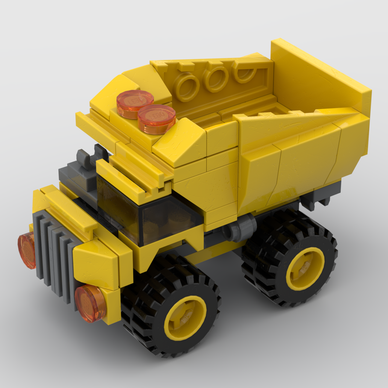 LEGO MOC Yellow truck by Slarty | Rebrickable - Build with LEGO