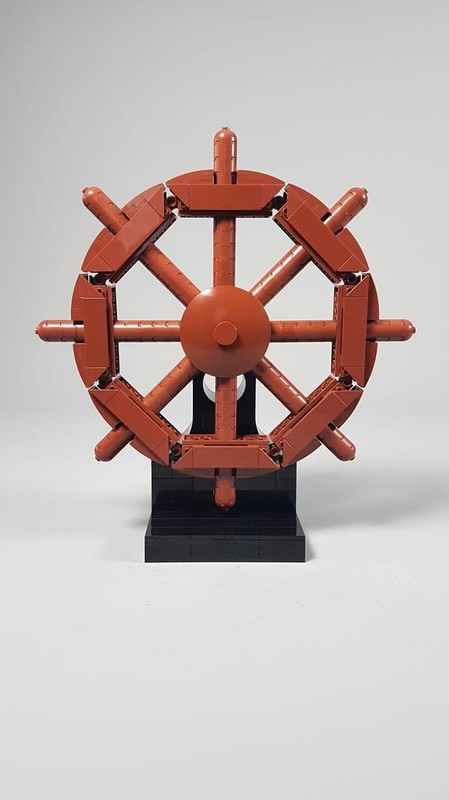 LEGO MOC Upscaled 4790 "Ship´s Wheel" for 40504 Red Beard minifigure ...