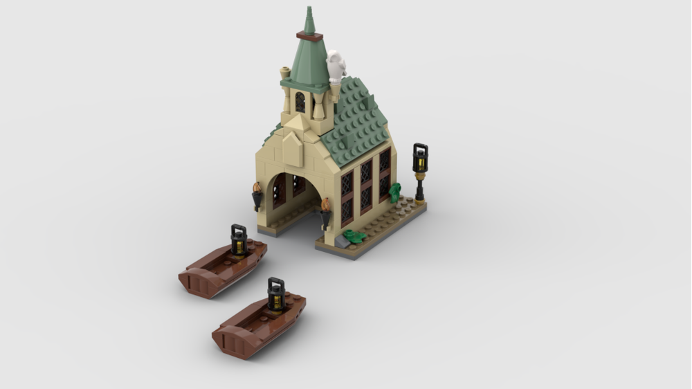 Lego Moc Hp Modular Boathouse By Trueadat Rebrickable Build With Lego