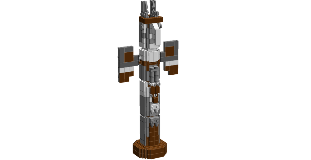 LEGO MOC Totem Pole by Detahack | Rebrickable - Build with LEGO