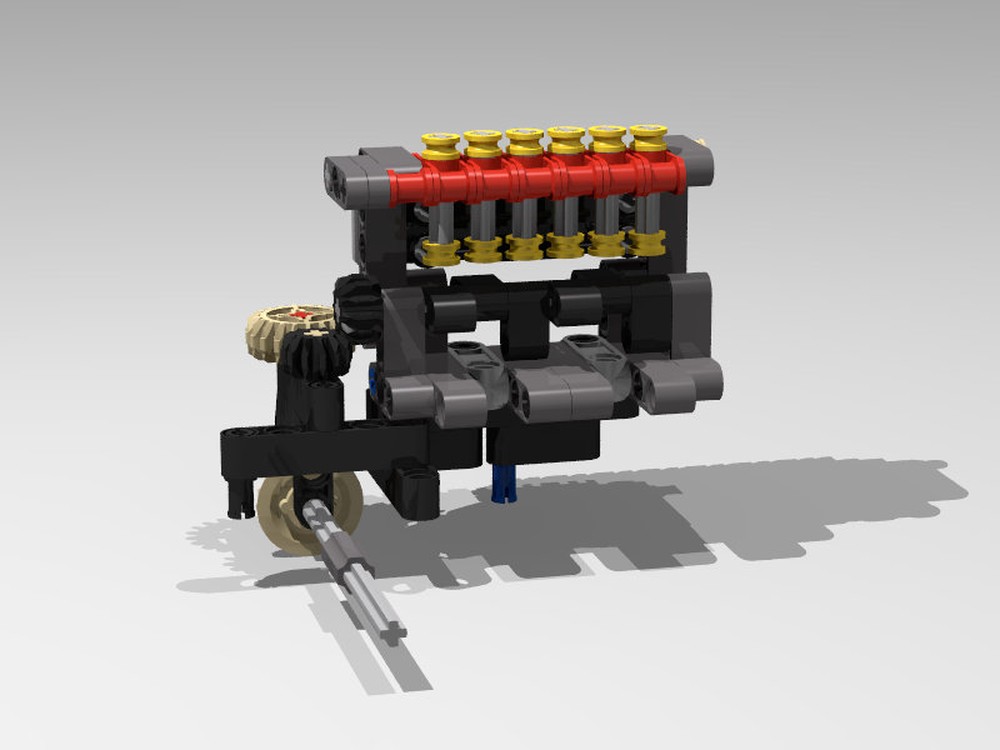 LEGO MOC Transverse engine by Laowang | Rebrickable - Build with LEGO