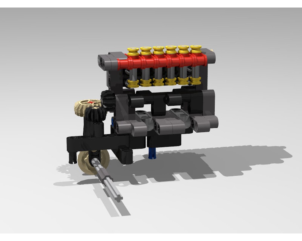 LEGO MOC Transverse engine by Laowang | Rebrickable - Build with LEGO