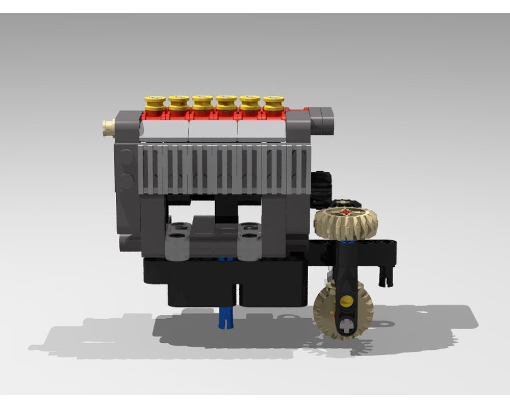 LEGO MOC Transverse engine by Laowang | Rebrickable - Build with LEGO