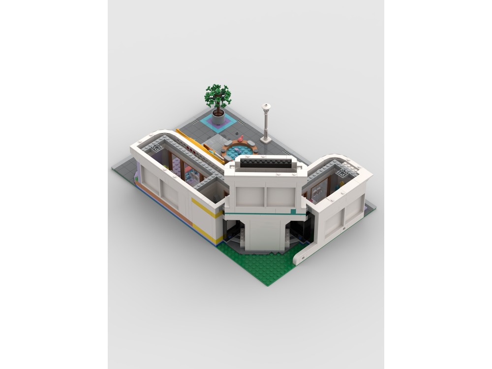 Lego Moc Friends Shopping Mall Modular Building By Ktbrickworks