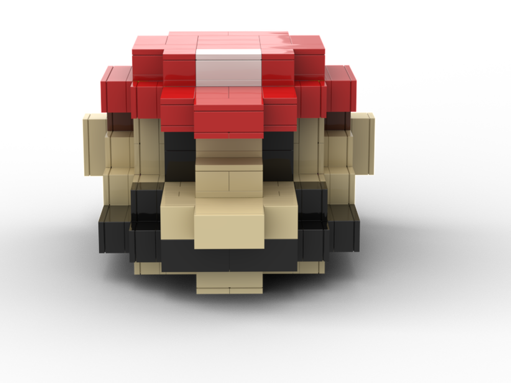 LEGO MOC 3D 8-Bit Mario Head by Bonehead_ | Rebrickable - Build with LEGO