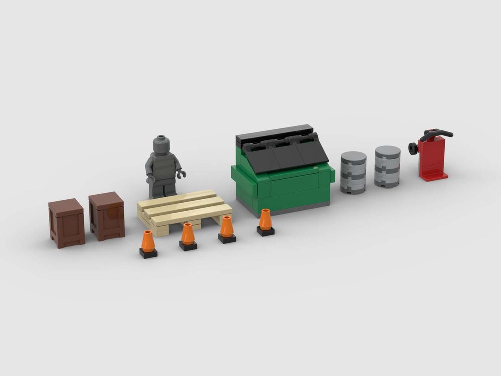 LEGO MOC City Alley Details by mDaro | Rebrickable - Build with LEGO