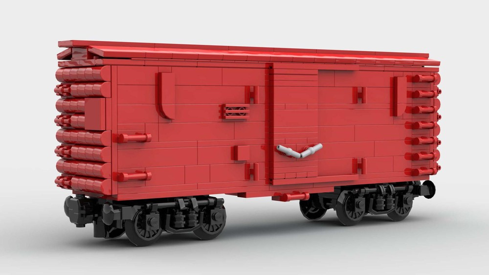 LEGO MOC 6-Wide Boxcar by 603bricks | Rebrickable - Build with LEGO