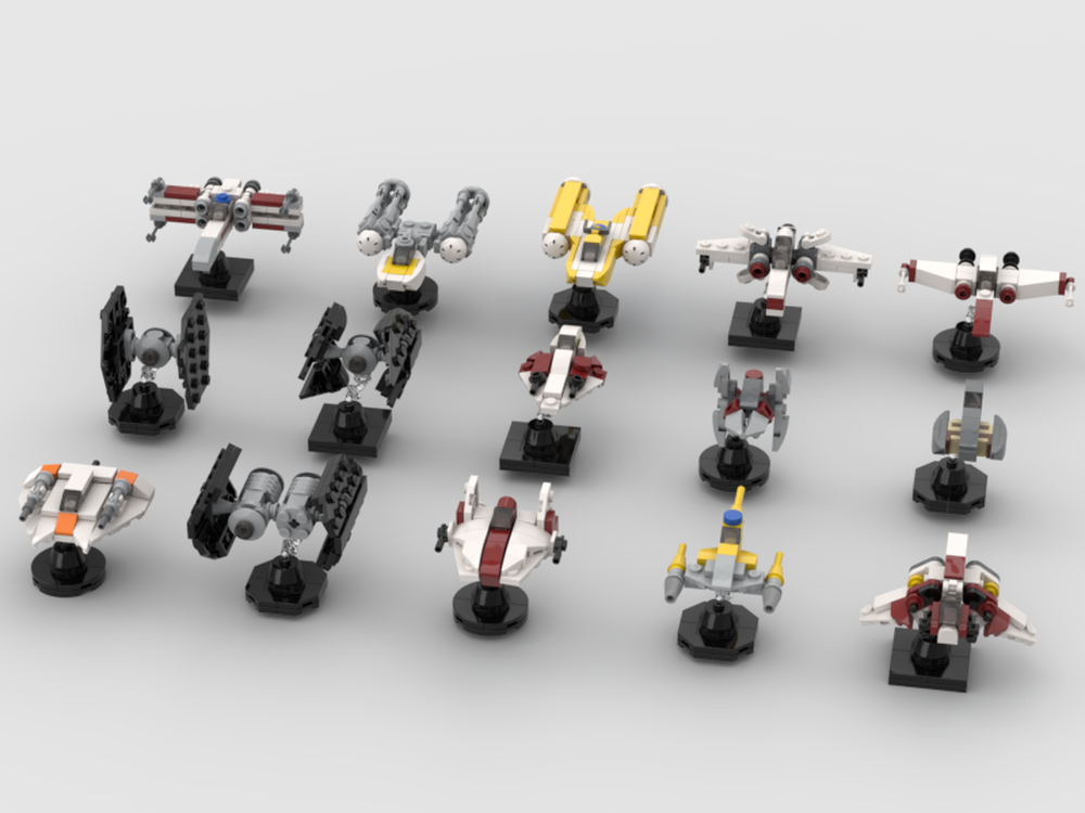 Lego Moc Micro Starfighter Stands By Legothingsandstuff