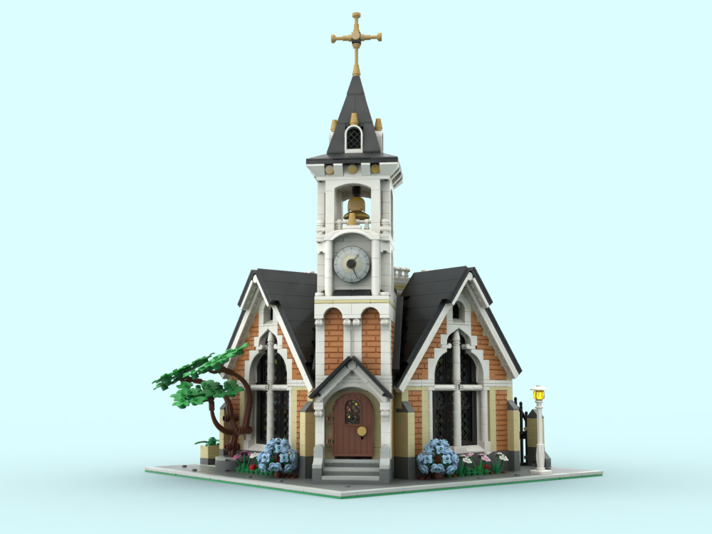 LEGO MOC St. Joseph's Memorial Church by Jhobbs | Rebrickable - Build ...