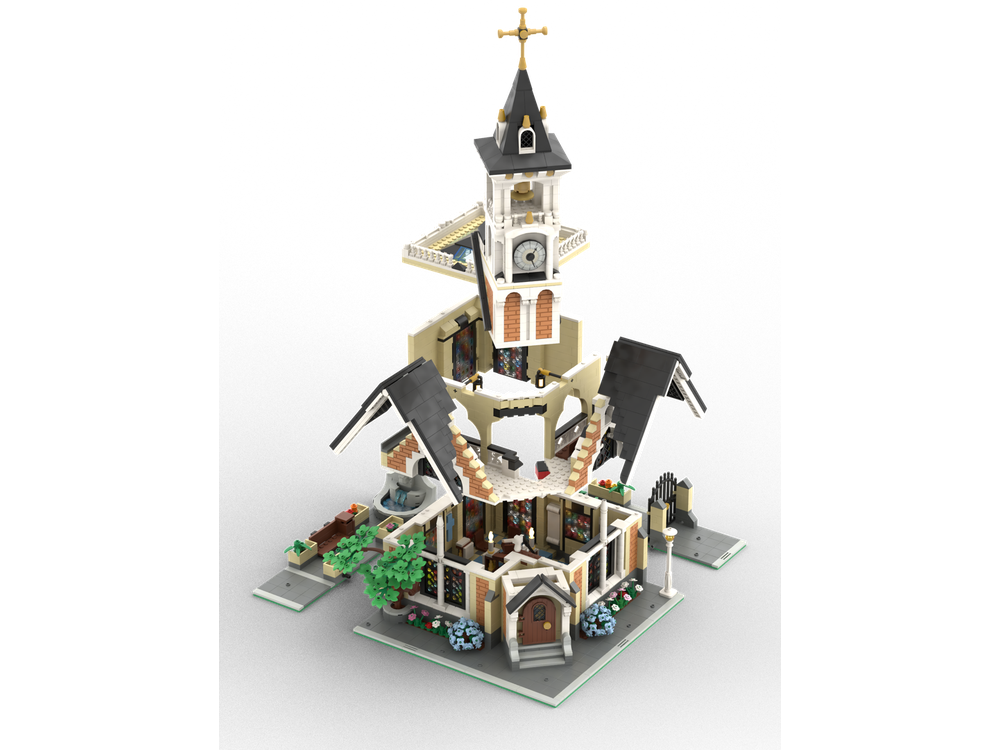 LEGO MOC St. Joseph's Memorial Church by Jhobbs | Rebrickable - Build ...