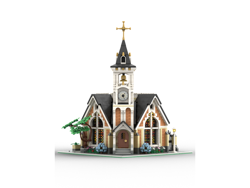 LEGO MOC St. Joseph's Memorial Church by Jhobbs | Rebrickable - Build ...