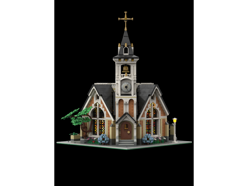 LEGO MOC St. Joseph's Memorial Church by Jhobbs | Rebrickable - Build ...