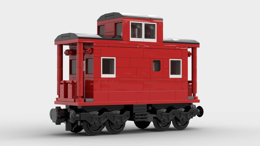 LEGO MOC 6-Wide Caboose by 603bricks | Rebrickable - Build with LEGO
