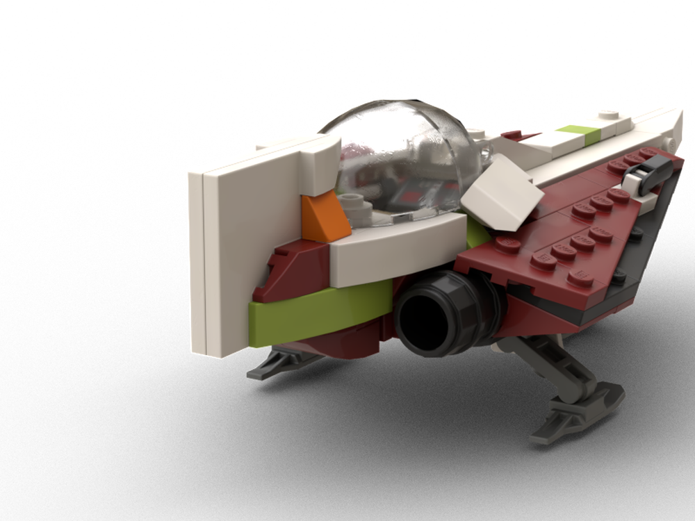 Lego Moc Obi Wans Delta 7 And Delta 7b Aethersprite Jedi Starfighter