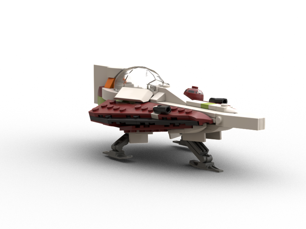 Lego Moc Obi Wans Delta 7 And Delta 7b Aethersprite Jedi Starfighter