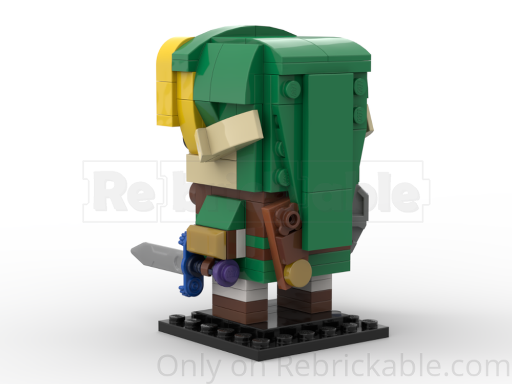 Lego Moc Oot Link Brickheadz By Seanster 7 Rebrickable Build With Lego