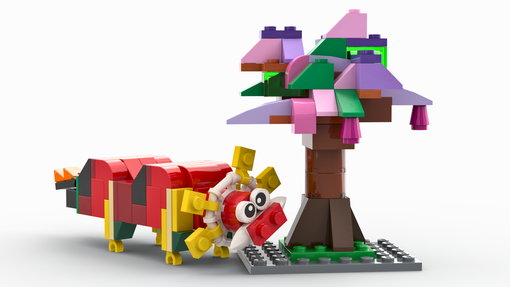 LEGO MOC 10696 Dragon and spring tree by Lenarex | Rebrickable - Build ...