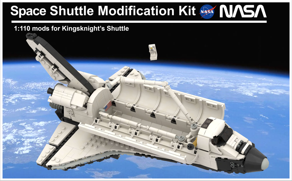 LEGO MOC Space Shuttle Modification Kit by origamitensai | Rebrickable ...