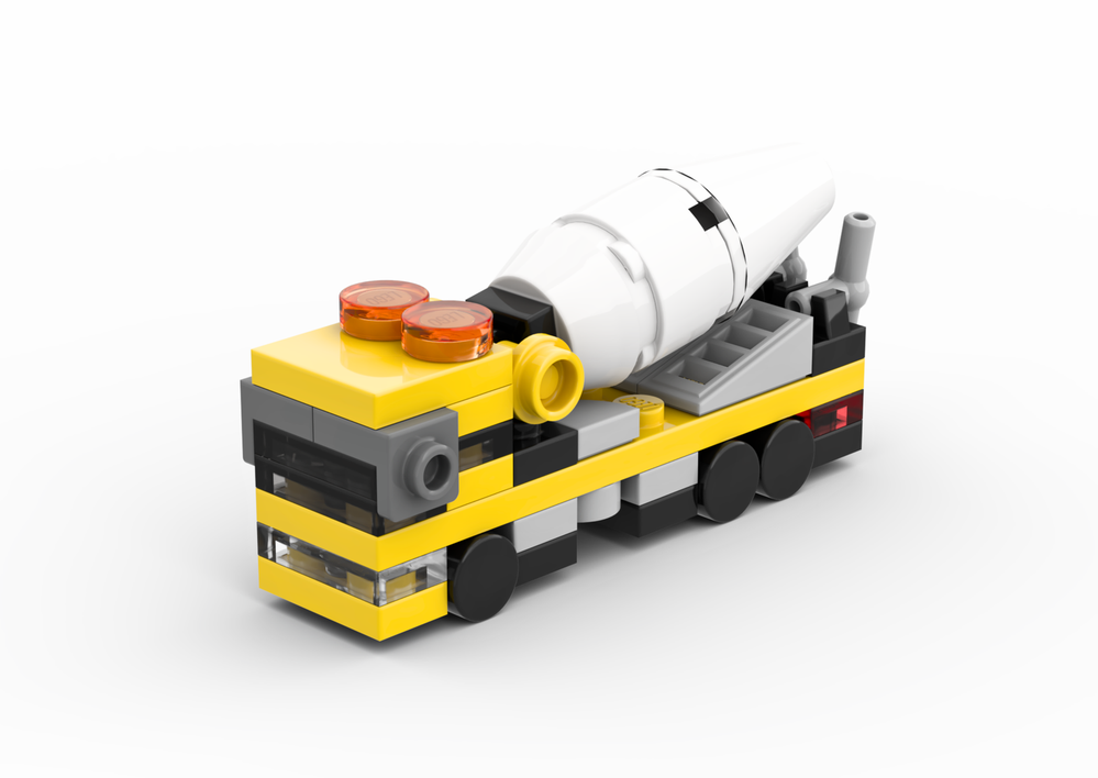 LEGO MOC Micro Cab-Over Cement Truck by The Bobby Brix Channel ...