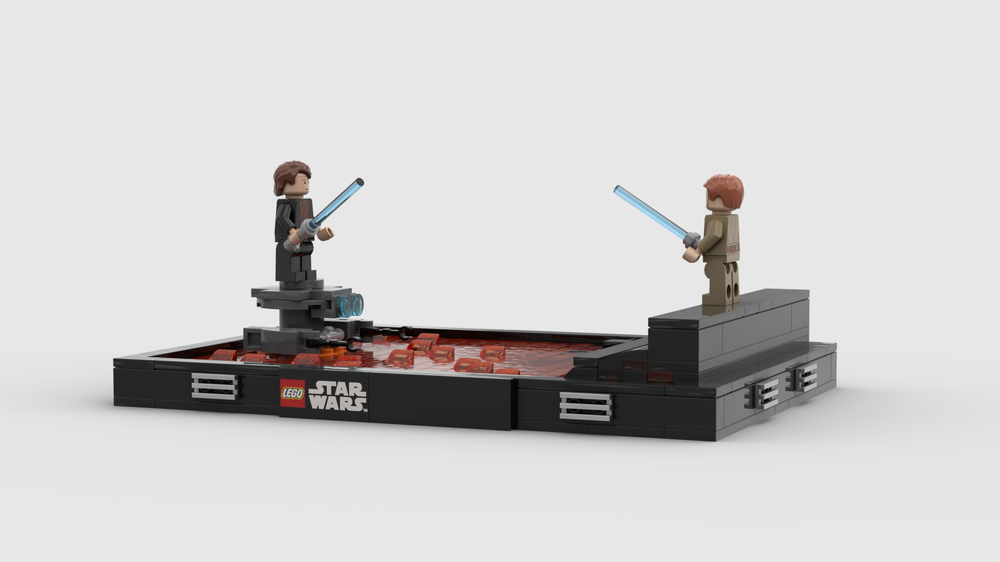 LEGO MOC Lego Star Wars Diorama Collection - Mustafar Duel (Episode III ...