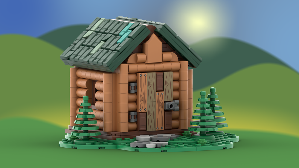 LEGO MOC Little Log Cabin by longjuansilver | Rebrickable - Build with LEGO