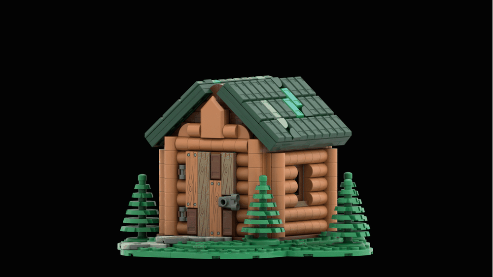 LEGO MOC Little Log Cabin by longjuansilver | Rebrickable - Build with LEGO