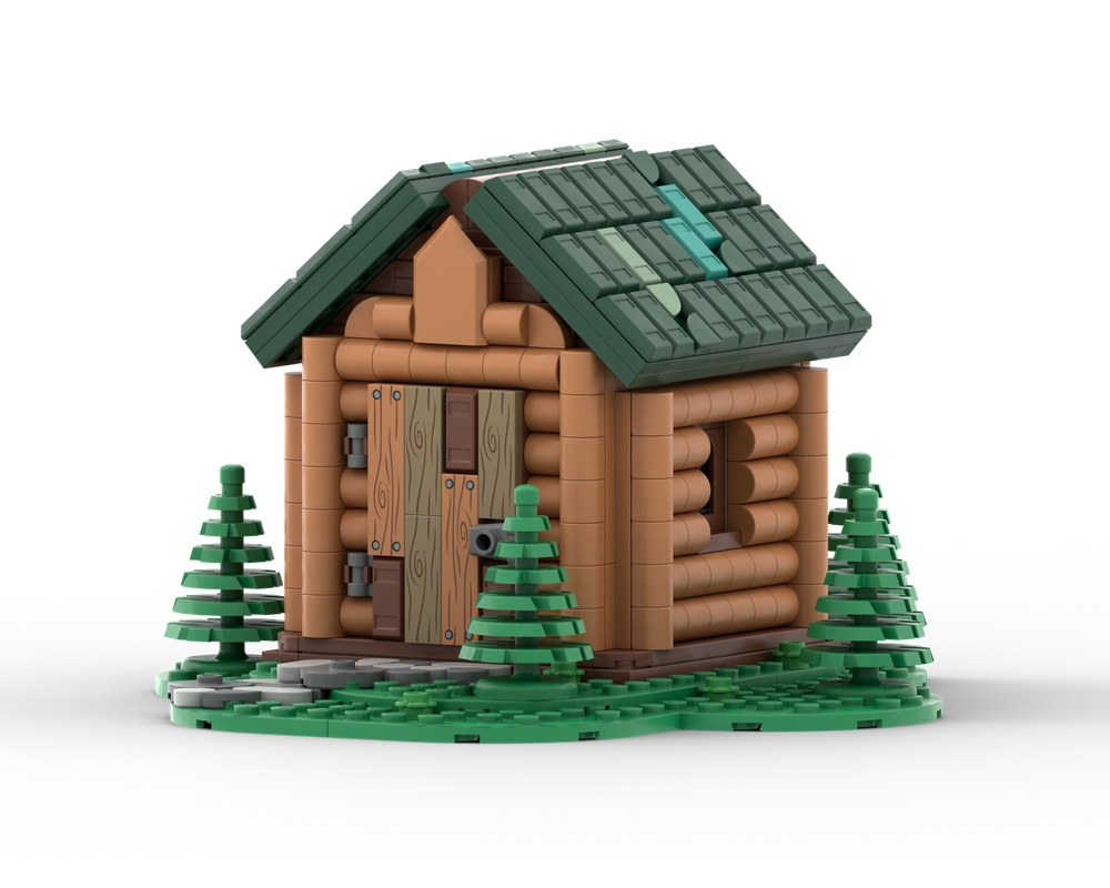LEGO MOC Little Log Cabin by longjuansilver | Rebrickable - Build with LEGO