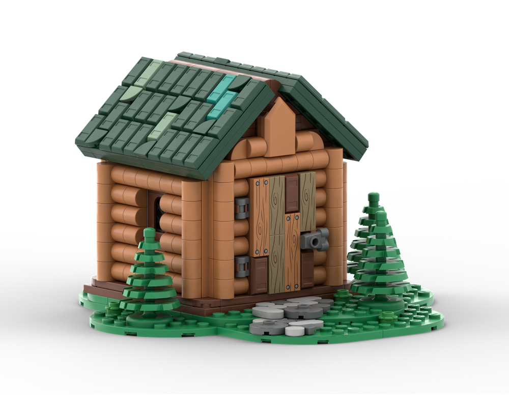 LEGO MOC Little Log Cabin by longjuansilver | Rebrickable - Build with LEGO