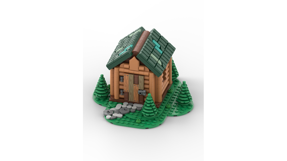 LEGO MOC Little Log Cabin by longjuansilver | Rebrickable - Build with LEGO