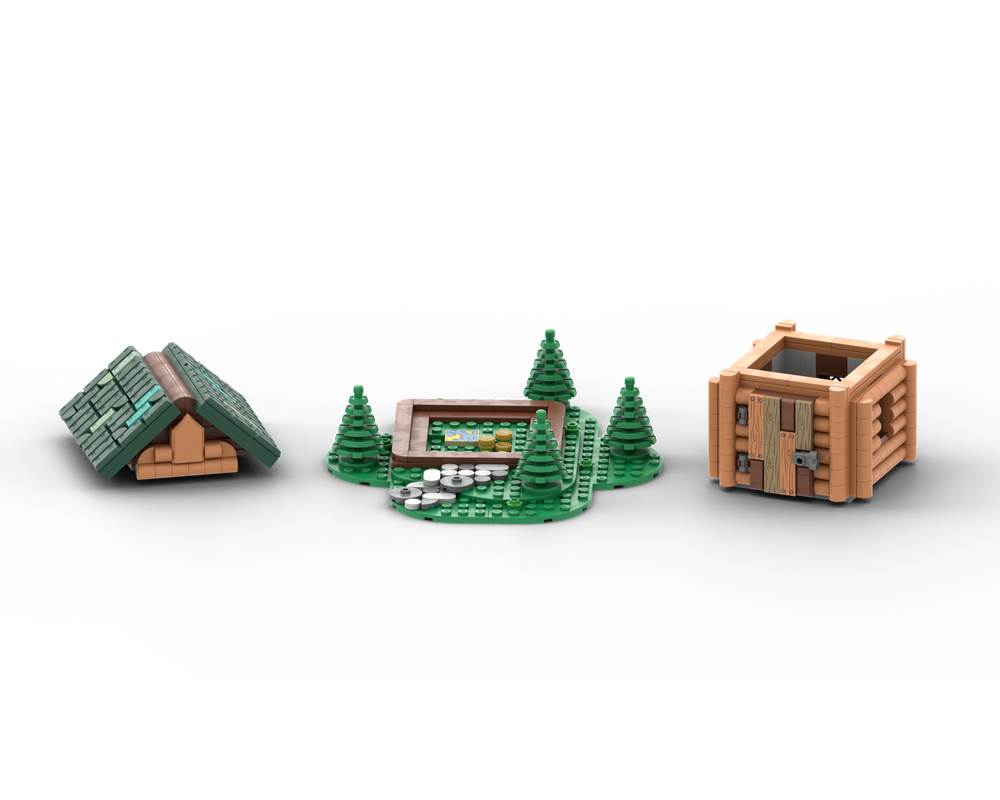 Lego Moc Little Log Cabin By Longjuansilver Rebrickable Build With Lego
