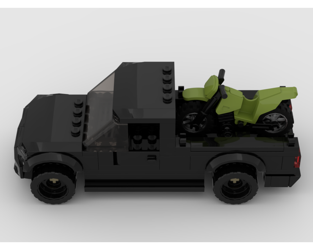 LEGO MOC Black pick up with dirt bike by HIGHWAY-PATROL | Rebrickable ...