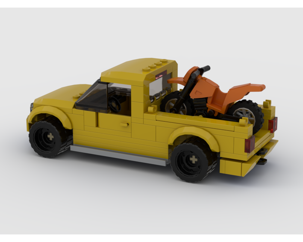 LEGO MOC Black pick up with dirt bike by HIGHWAY-PATROL | Rebrickable ...