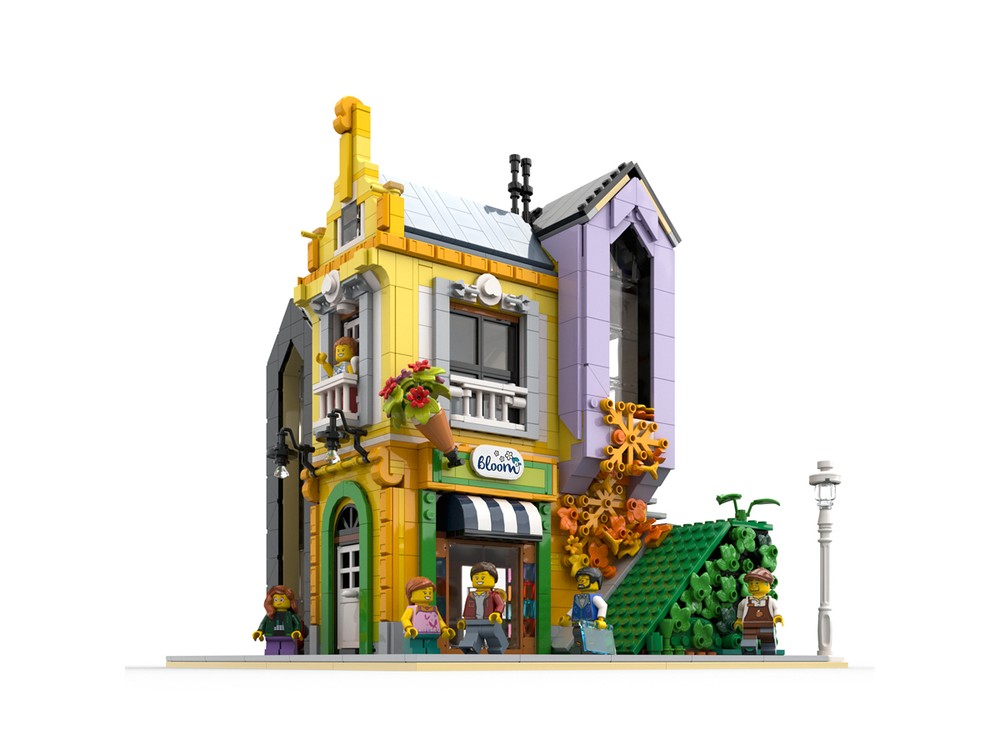 Lego Moc Unity Townhouse By Brickative Rebrickable Build With Lego