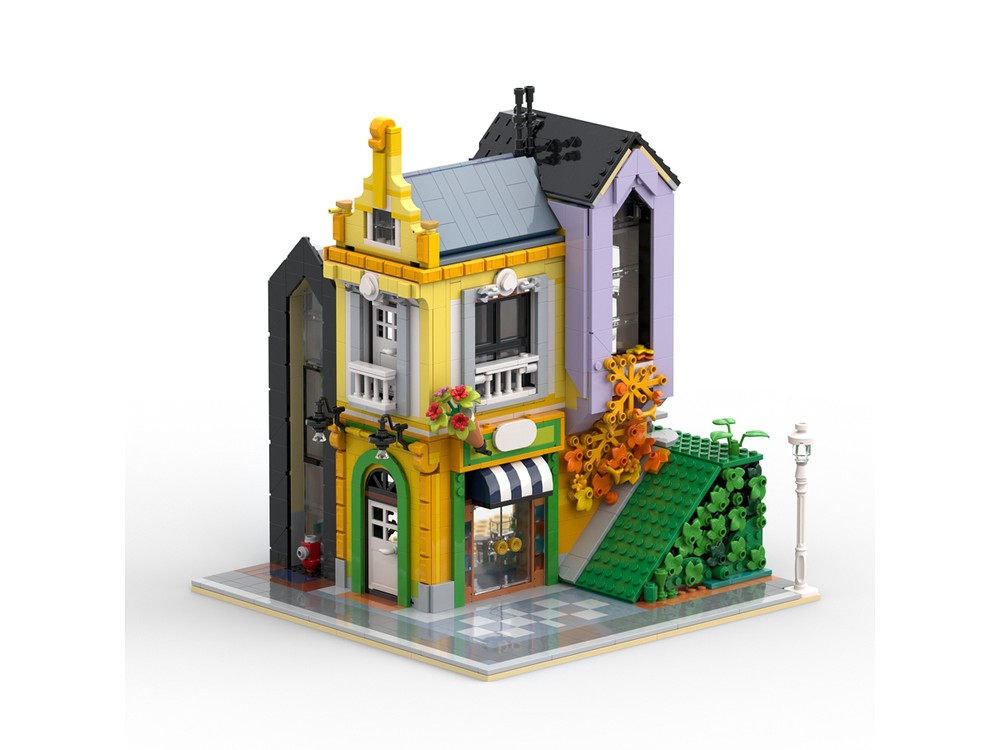 Lego Moc Unity Townhouse By Brickative Rebrickable Build With Lego